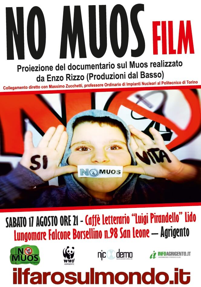 Proiezione "NO MUOS FILM" ad Agrigento - Il Faro sul Mondo